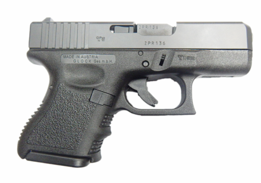 PISTOLA GLOCK 42, 380mm, 6+1 TIROS, 2 CACERINAS – Armeria Black & White